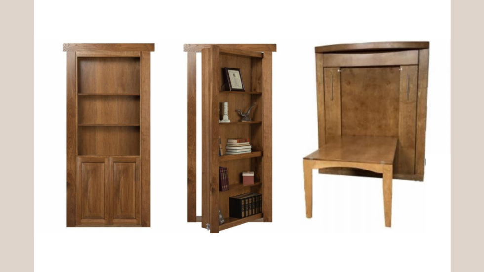 Combine a Murphy Door Bookcase and Murphy Bed Desk